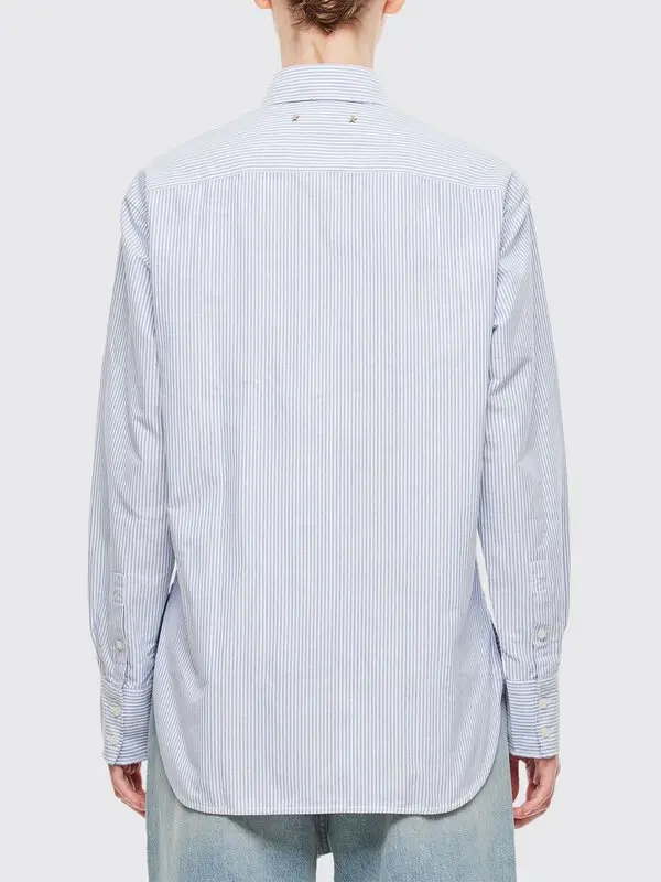GOLDEN GOOSE Striped Shirt - Sky