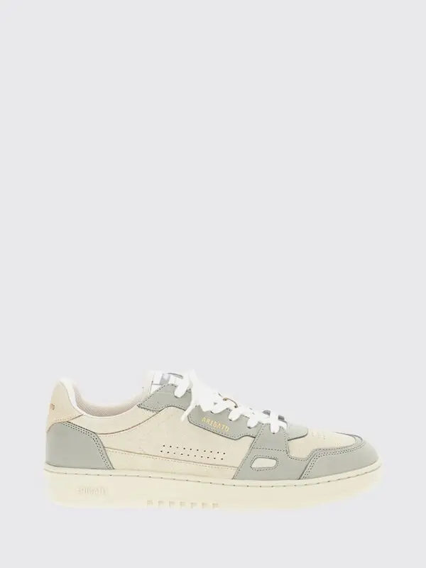 Axel Arigato Low-top Leather And Mesh Trainers With Perforated Toe - Beige