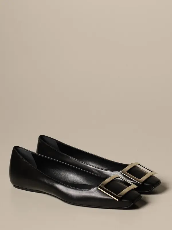 ROGER VIVIER Ballet Flats With Buckle Detailing
