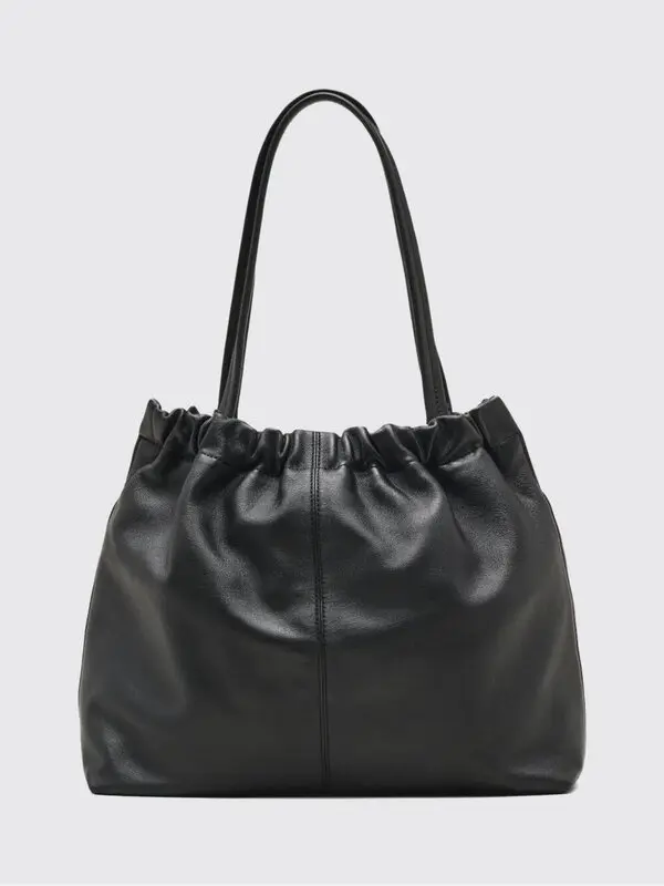 Marc Jacobs Cristina Draped Lambskin Leather Shoulder Bag - Black