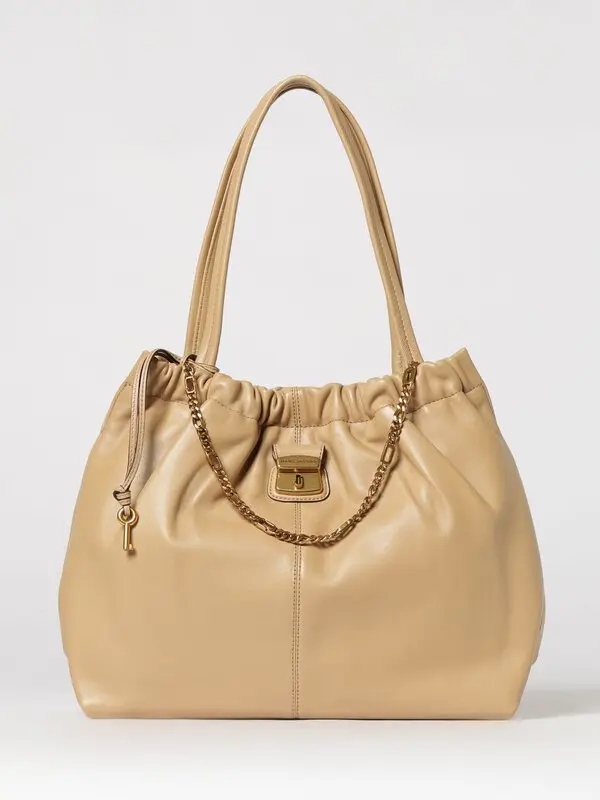 Marc Jacobs The Cristina Draped Lambskin Leather Shoulder Bag - Camel