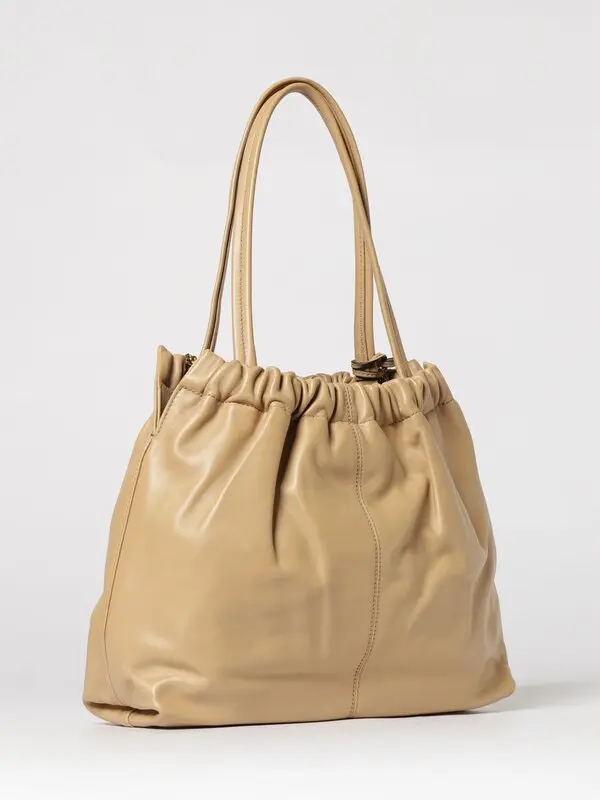Marc Jacobs The Cristina Draped Lambskin Leather Shoulder Bag - Camel