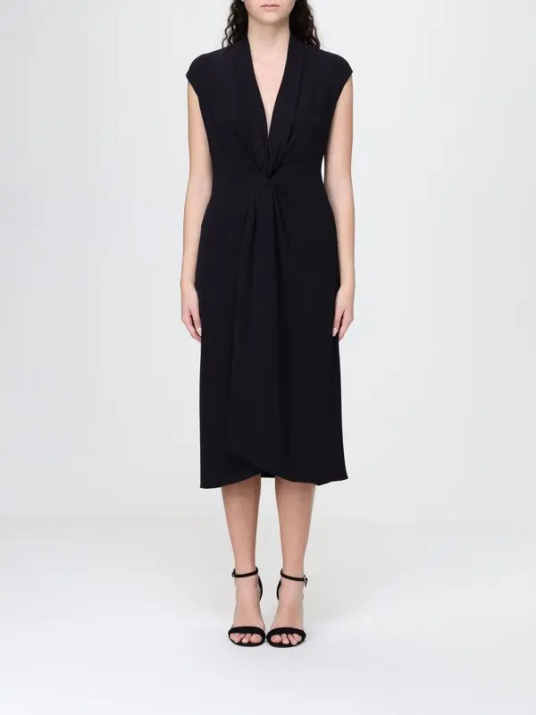 HANITA Draped Dress - Black