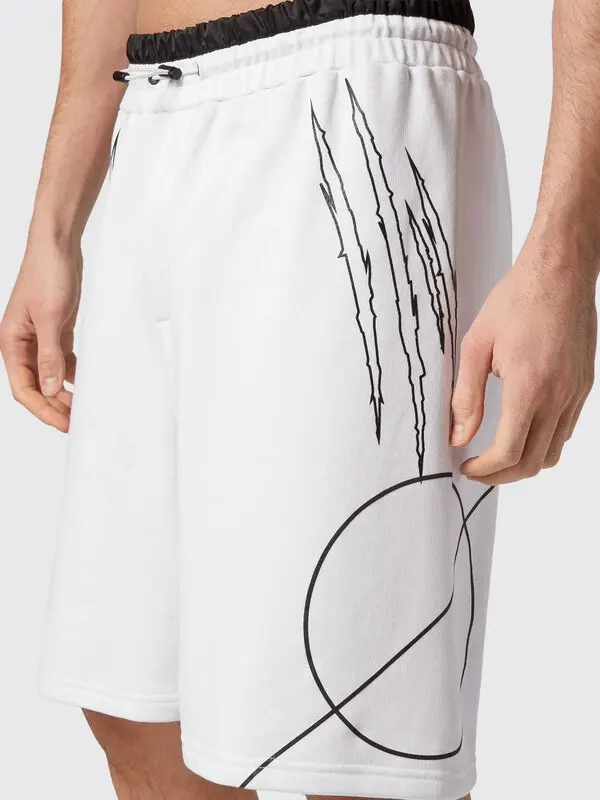 PLEIN SPORT Graphic Print Drawstring Shorts