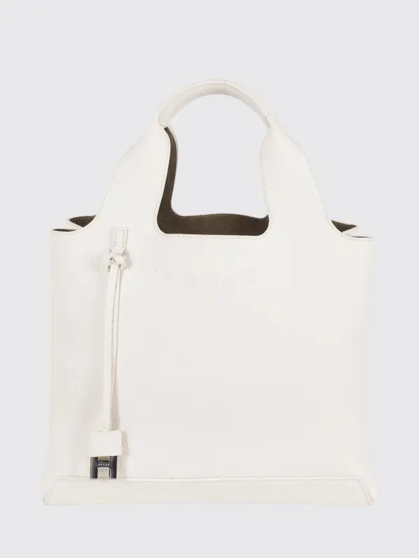 Hogan Grained Leather Handbag - Nude