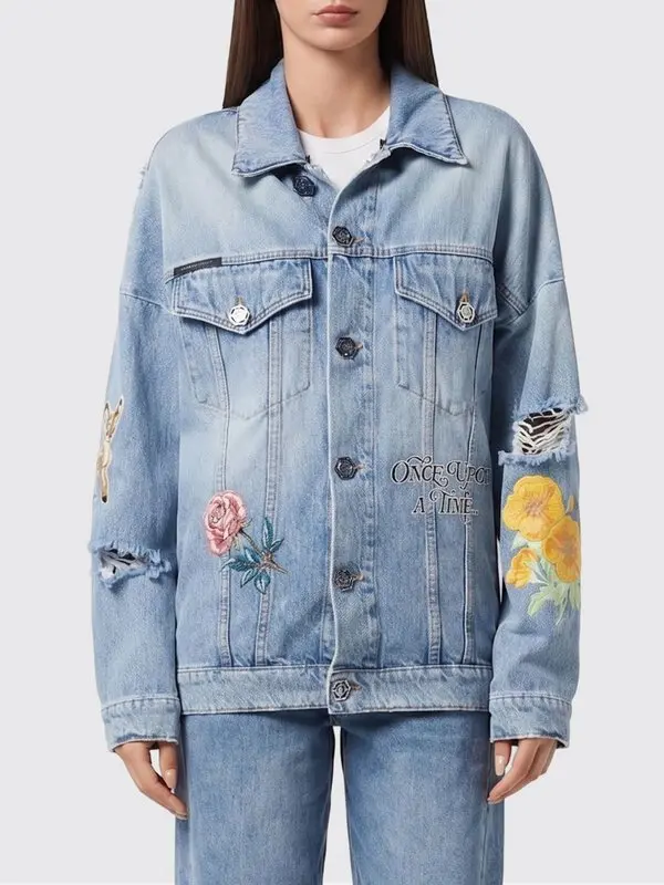 Philipp Plein Printed Cotton Jacket