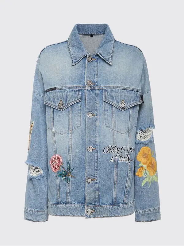 Philipp Plein Printed Cotton Jacket
