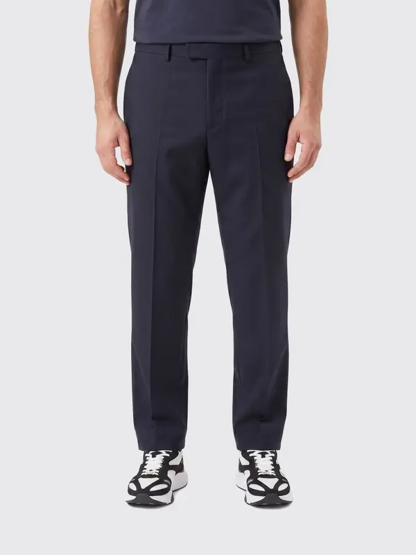 Valentino Garavani Slim Fit Tailored Merino Wool Trousers - Navy