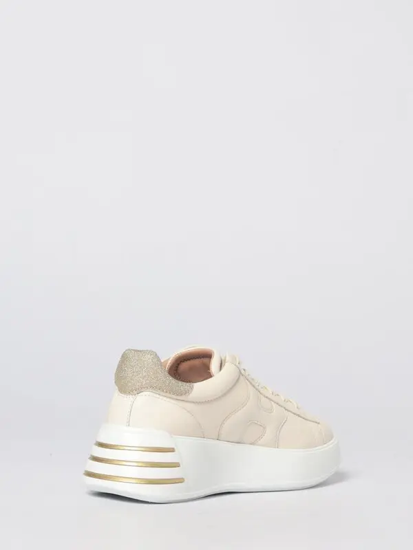 Hogan Smooth Leather Low Top Sneakers - Beige