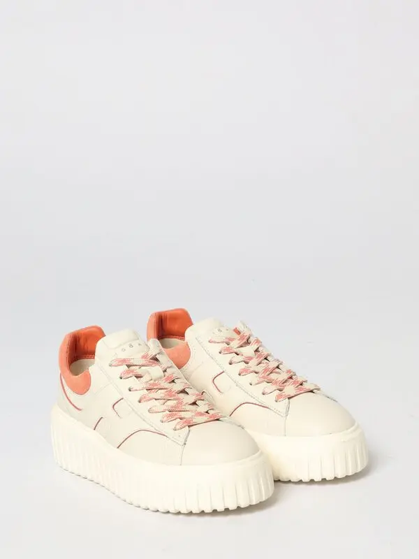 Hogan H-stripes Hammered Leather Sneakers