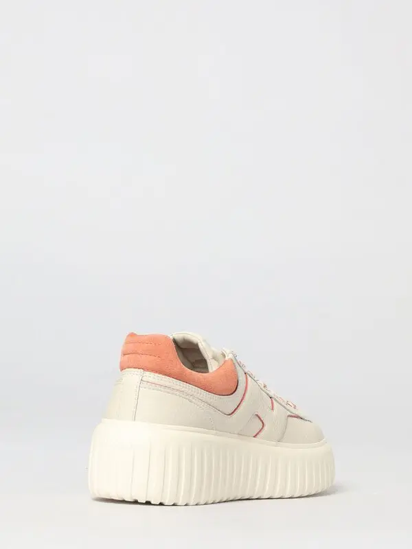 Hogan H-stripes Hammered Leather Sneakers