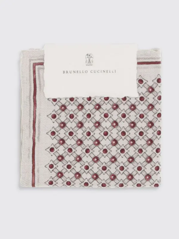Brunello Cucinelli Silk Pouch - Cherry