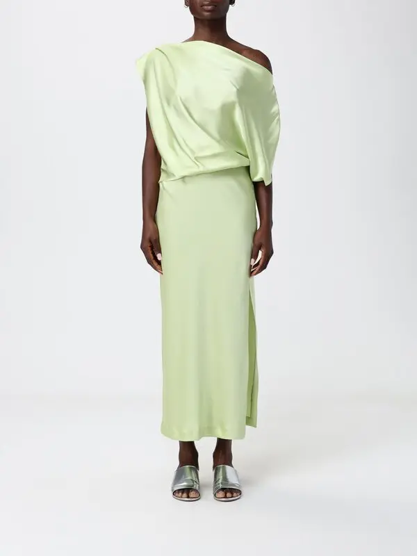 HANITA Satin Draped Dress