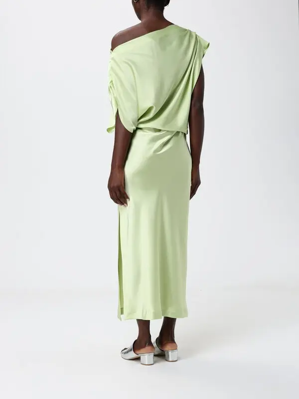 HANITA Satin Draped Dress