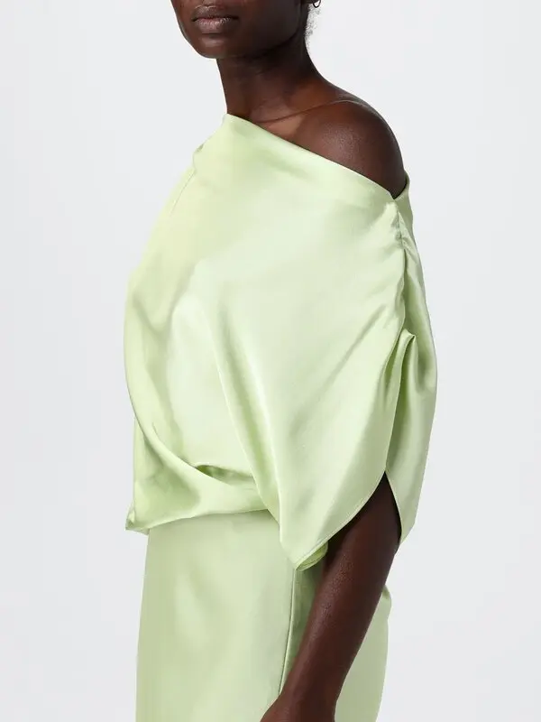 HANITA Satin Draped Dress