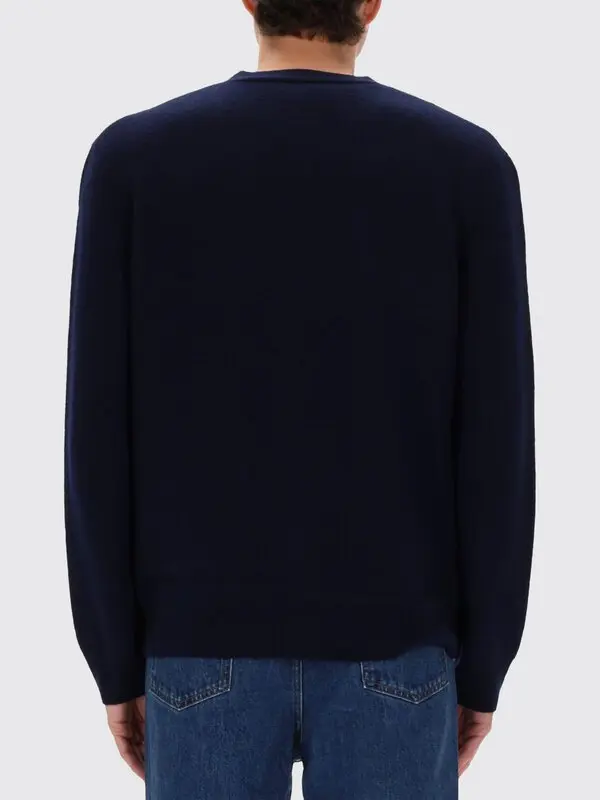 A.p.c. V-neck Cardigan With Embroidered Logo