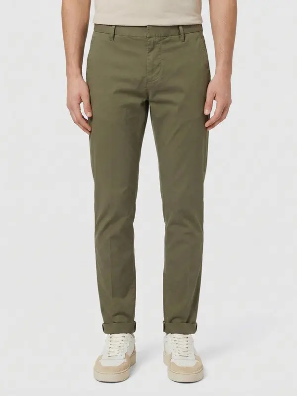 DONDUP Gabardine Chino Trousers - Green