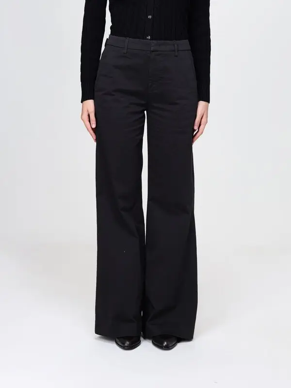 DONDUP Wide Leg Cotton Trousers
