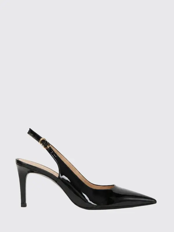 STUART WEITZMAN Power Patent Leather Slingback Pumps - Black