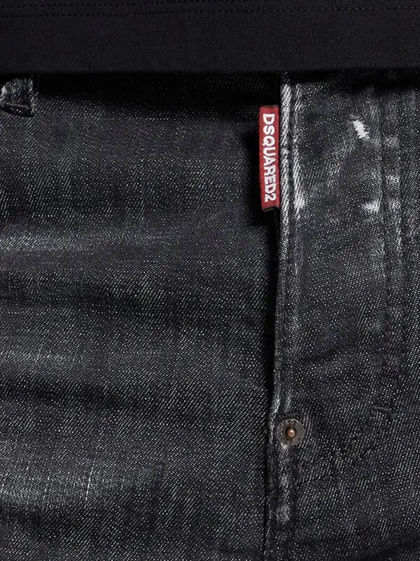 Dsquared2 Distressed Cotton Denim Trousers