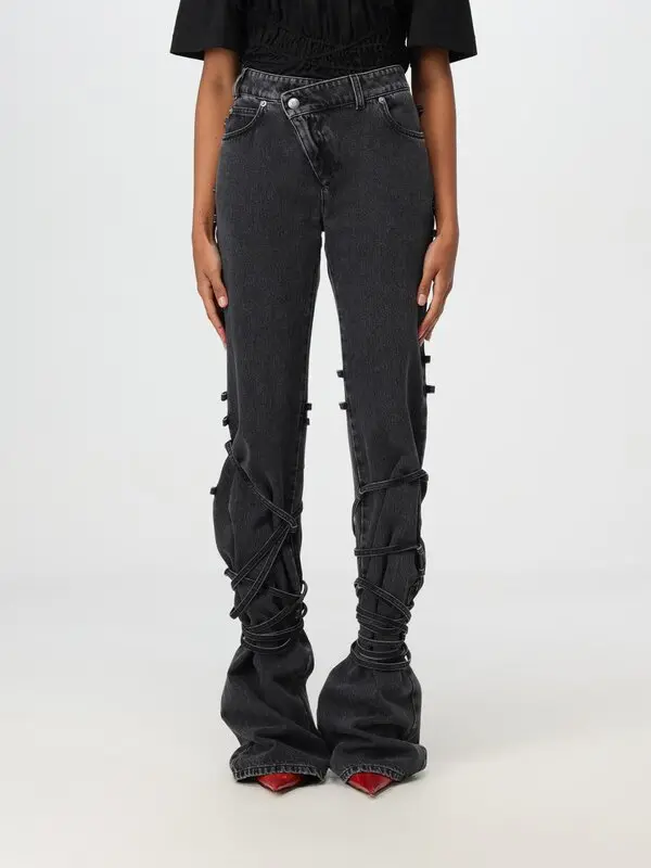 Alexander McQueen Asymmetrical Waist Jeans