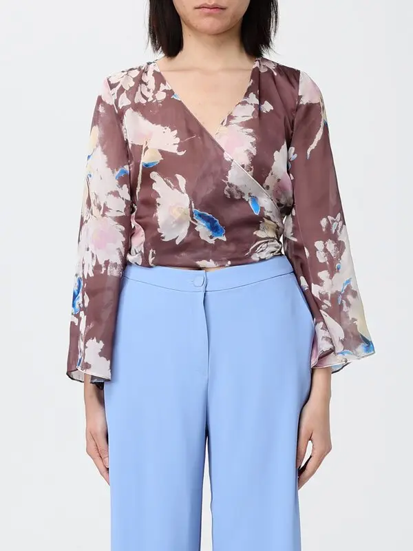HANITA Printed Recycled Crepe Blouse