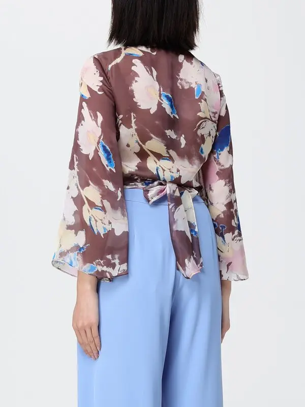 HANITA Printed Recycled Crepe Blouse