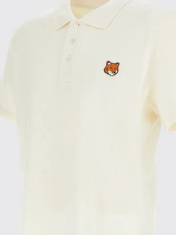 Maison Kitsuné Polo Shirt Colour - Beige
