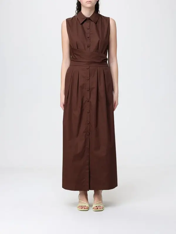 HANITA Cotton Shirtdress - Ebony