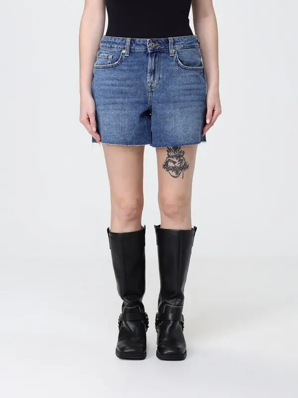 7 For All Mankind Cotton Denim Shorts
