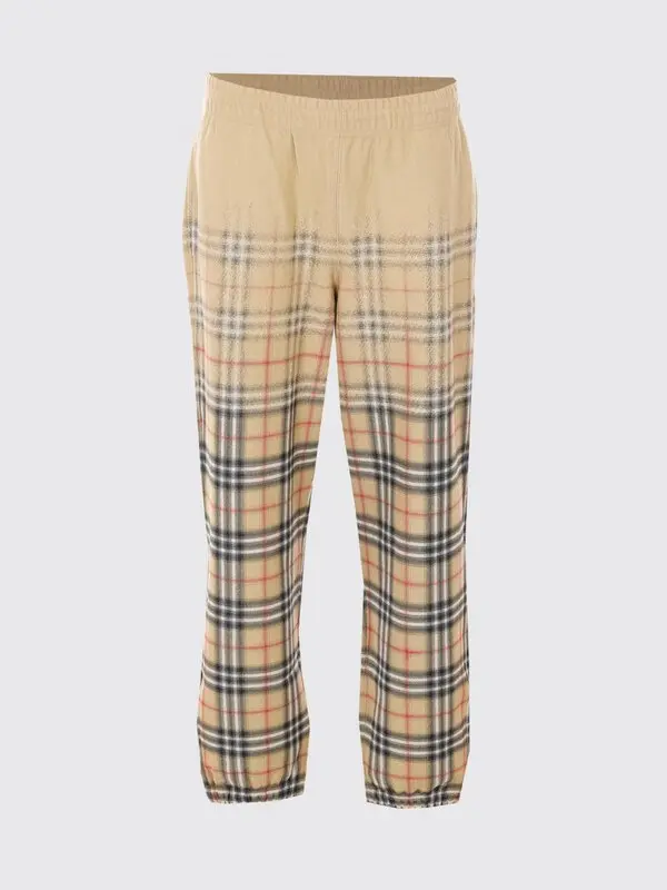 Burberry Jogging Trousers In Vintage Check Cotton