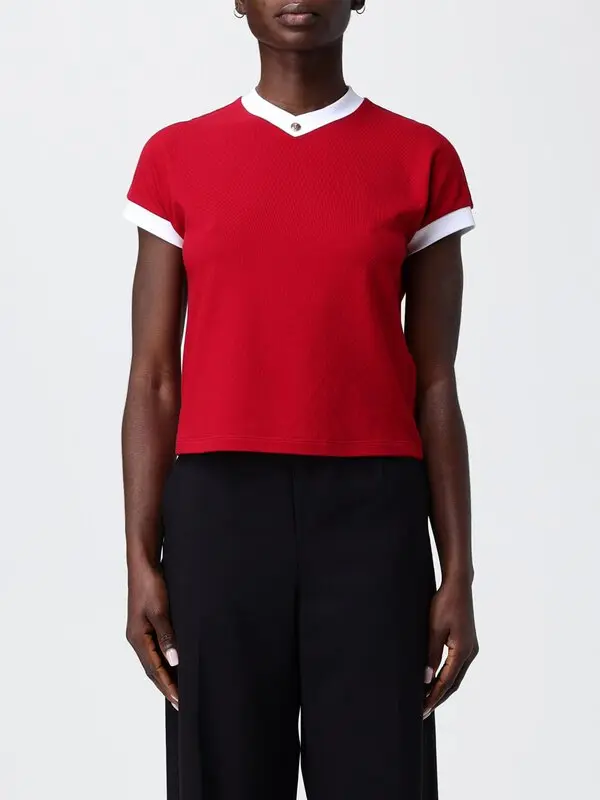 Versace Stretch Cotton T-shirt With Contrasting Details
