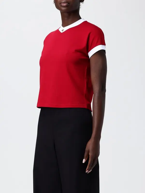 Versace Stretch Cotton T-shirt With Contrasting Details