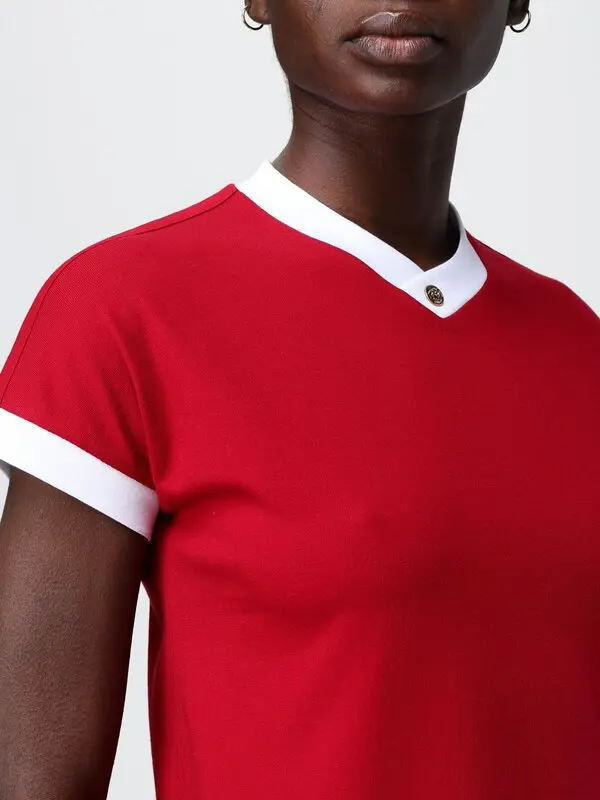 Versace Stretch Cotton T-shirt With Contrasting Details