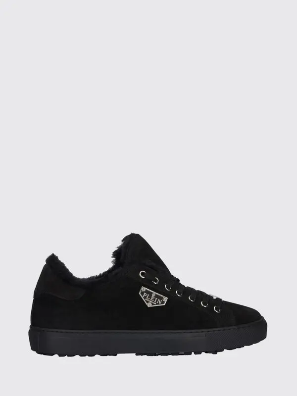Philipp Plein Suede Low-top Sneakers With Shearling Lining