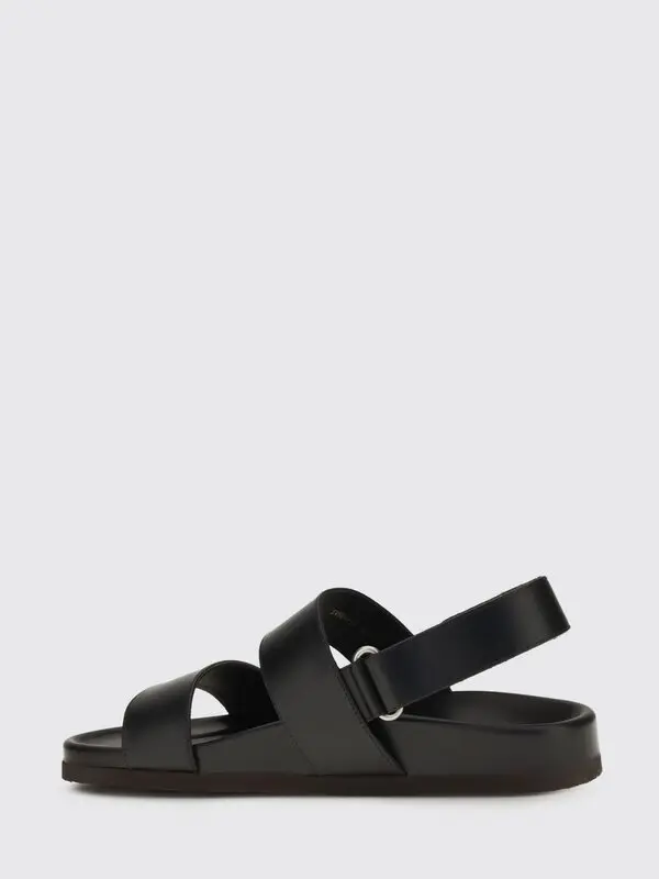 Valentino Garavani Vlogo Calfskin Leather Slingback Sandals