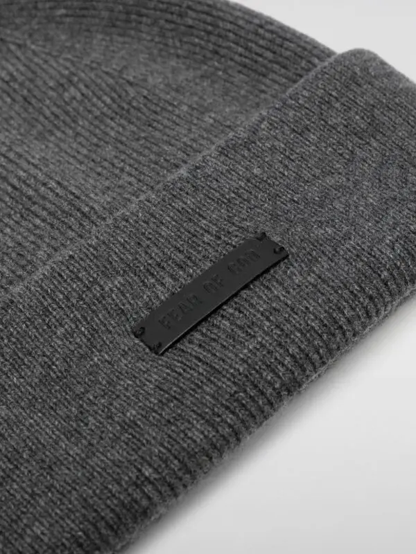 Fear Of God Ribbed Beanie - Grey