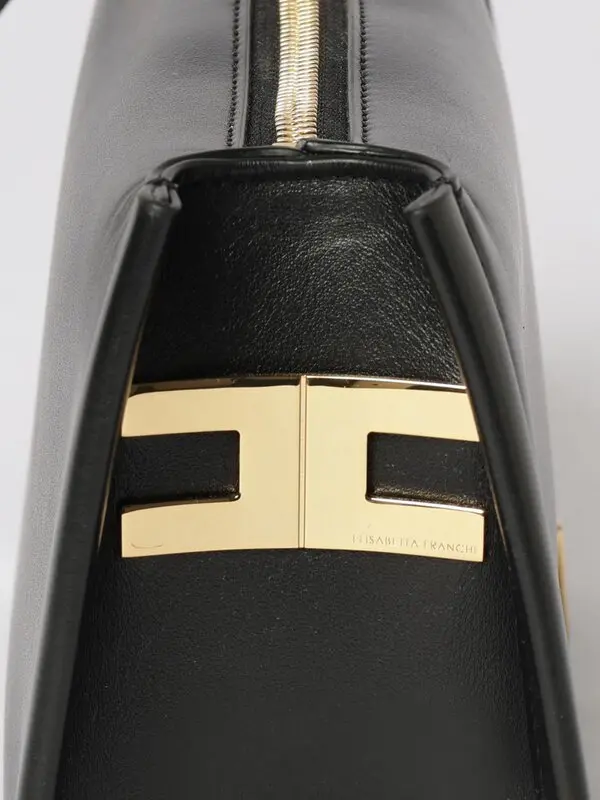 Elisabetta Franchi Leather Pouch - Black