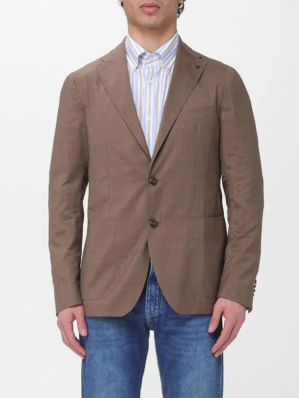 Tagliatore Single-breasted Linen Blend Blazer