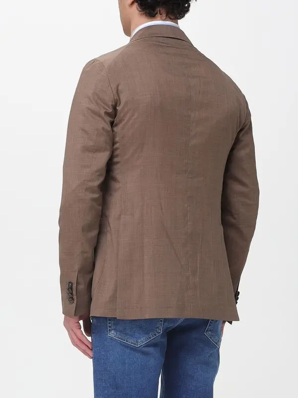 Tagliatore Single-breasted Linen Blend Blazer