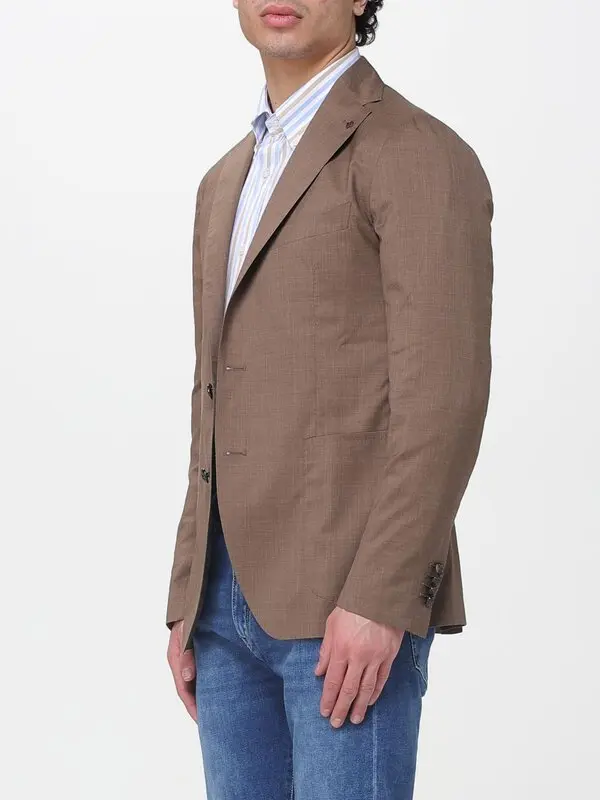 Tagliatore Single-breasted Linen Blend Blazer