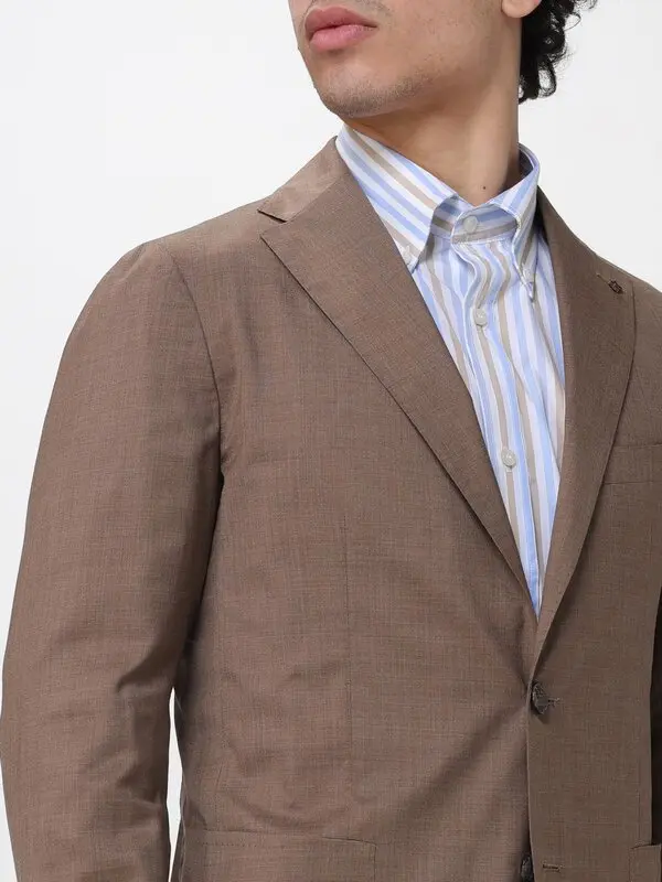 Tagliatore Single-breasted Linen Blend Blazer