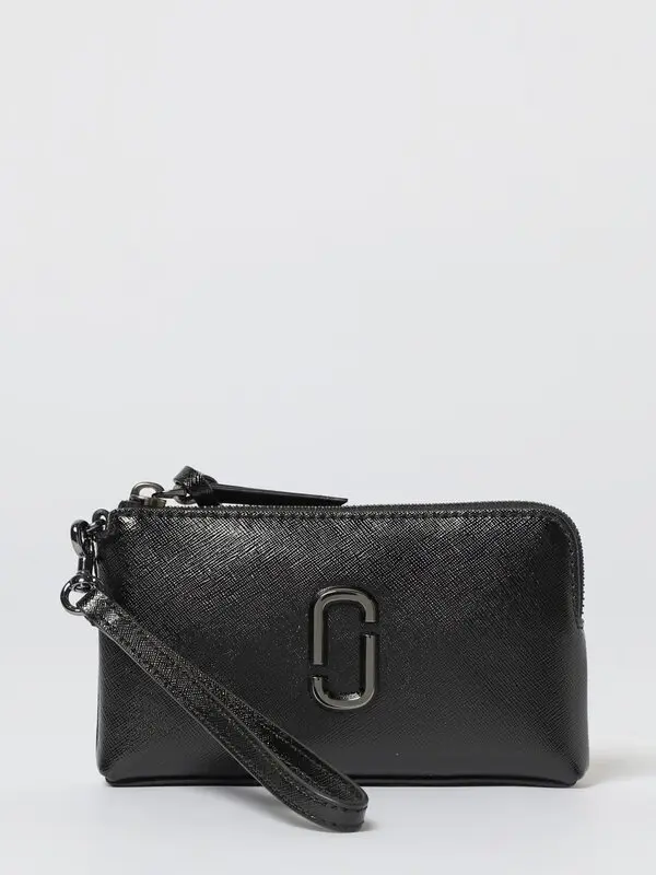 Marc Jacobs Snapshot Leather Wristlet Pouch - Black