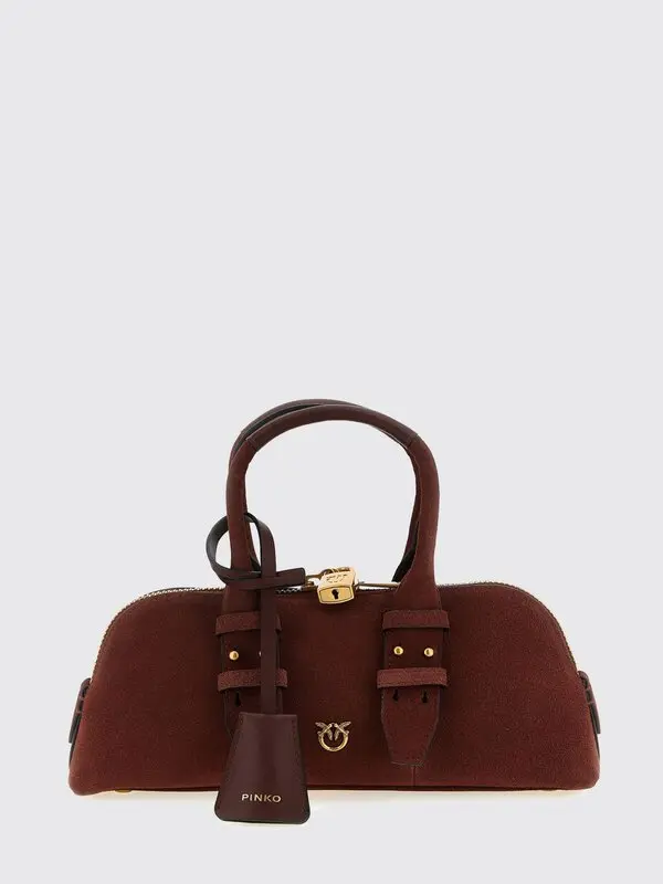 Pinko Escape Suede Bag - Burgundy