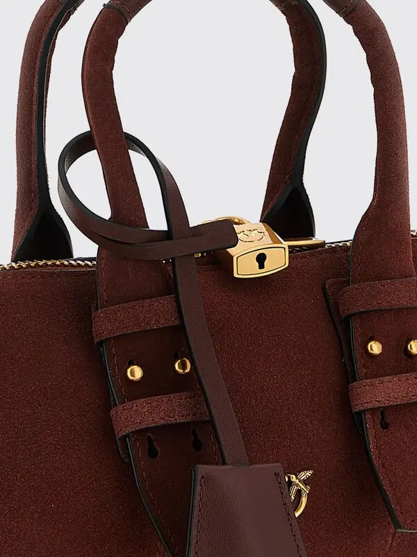Pinko Escape Suede Bag - Burgundy
