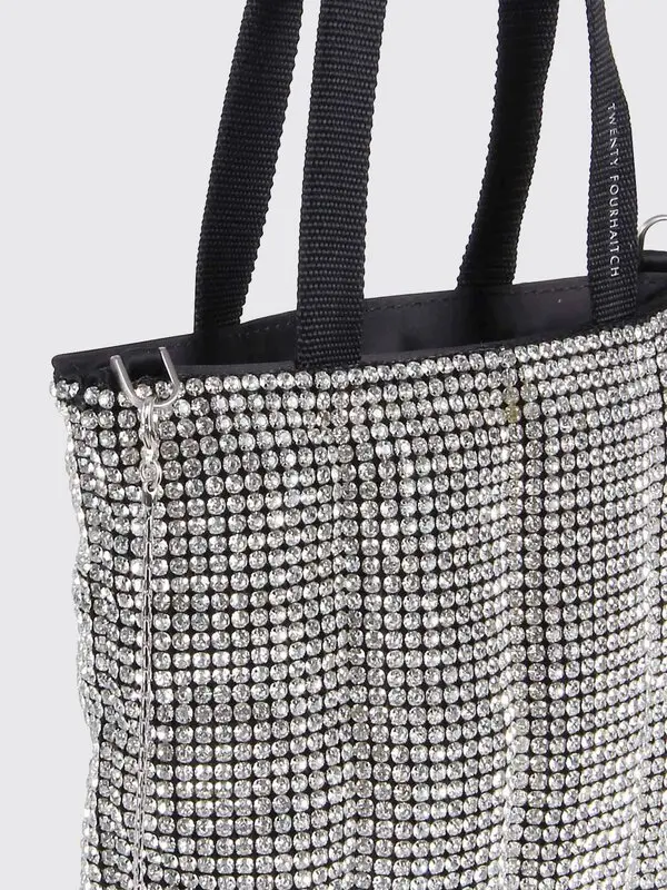 TWENTY FOURHAITCH Rhinestone Embellished Bag