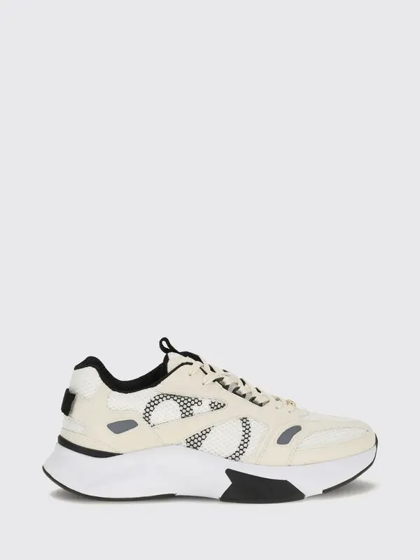 Valentino Garavani Demivee Low-top Sneakers In Mesh And Suede With Vlogo Signature - Grey