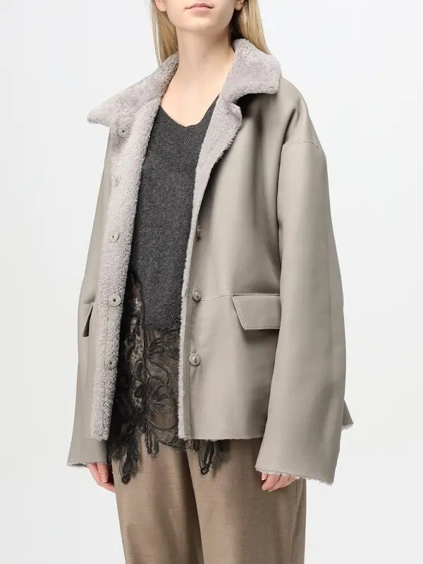 DESA 1972 Shearling Lined Leather Coat
