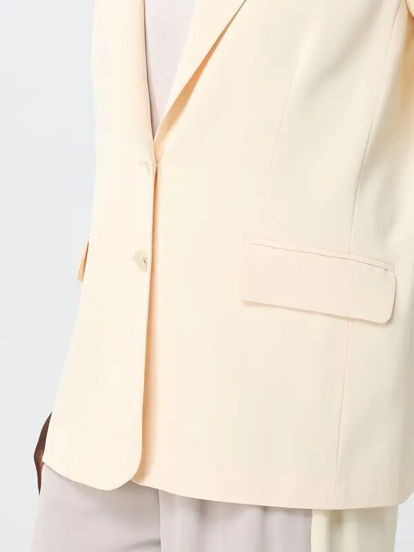 HANITA Crepe Single-breasted Blazer - Yellow