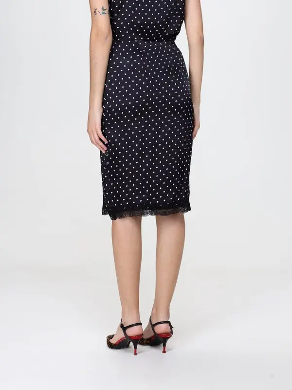 MAR DE MARGARITAS Polka Dot Pencil Skirt